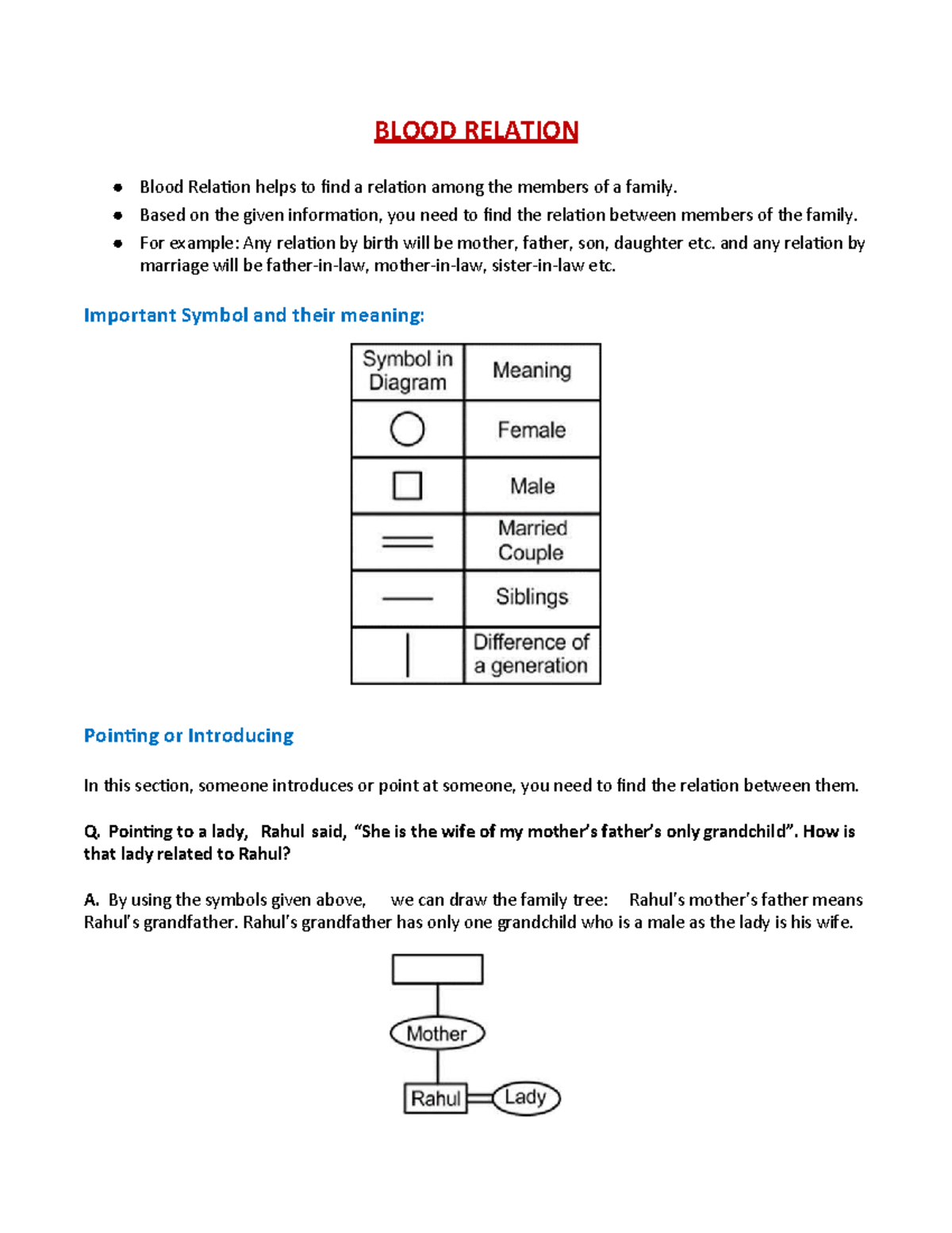Blood Relation - CHECK IT - BLOOD RELATION Blood Relation helps to find ...