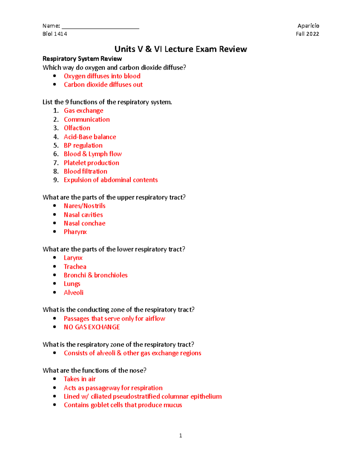 Units V:VI Lecture Exam - Biol 1414 Fall 2022 Units V & VI Lecture Exam ...