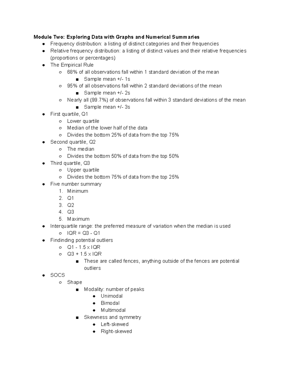 STA 261 Module 2 Exploring Data with Graphs - Module Two: Exploring ...