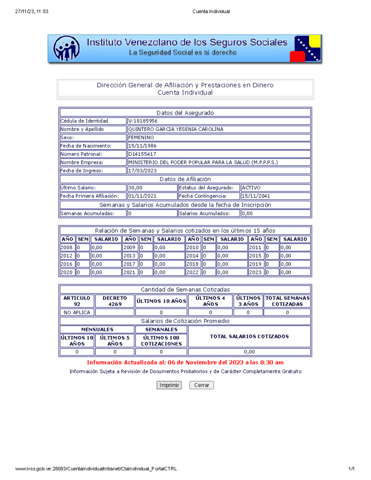 Cuenta Individual - 1234566 - 27/11/23, 11:53 Cuenta Individual - Studocu