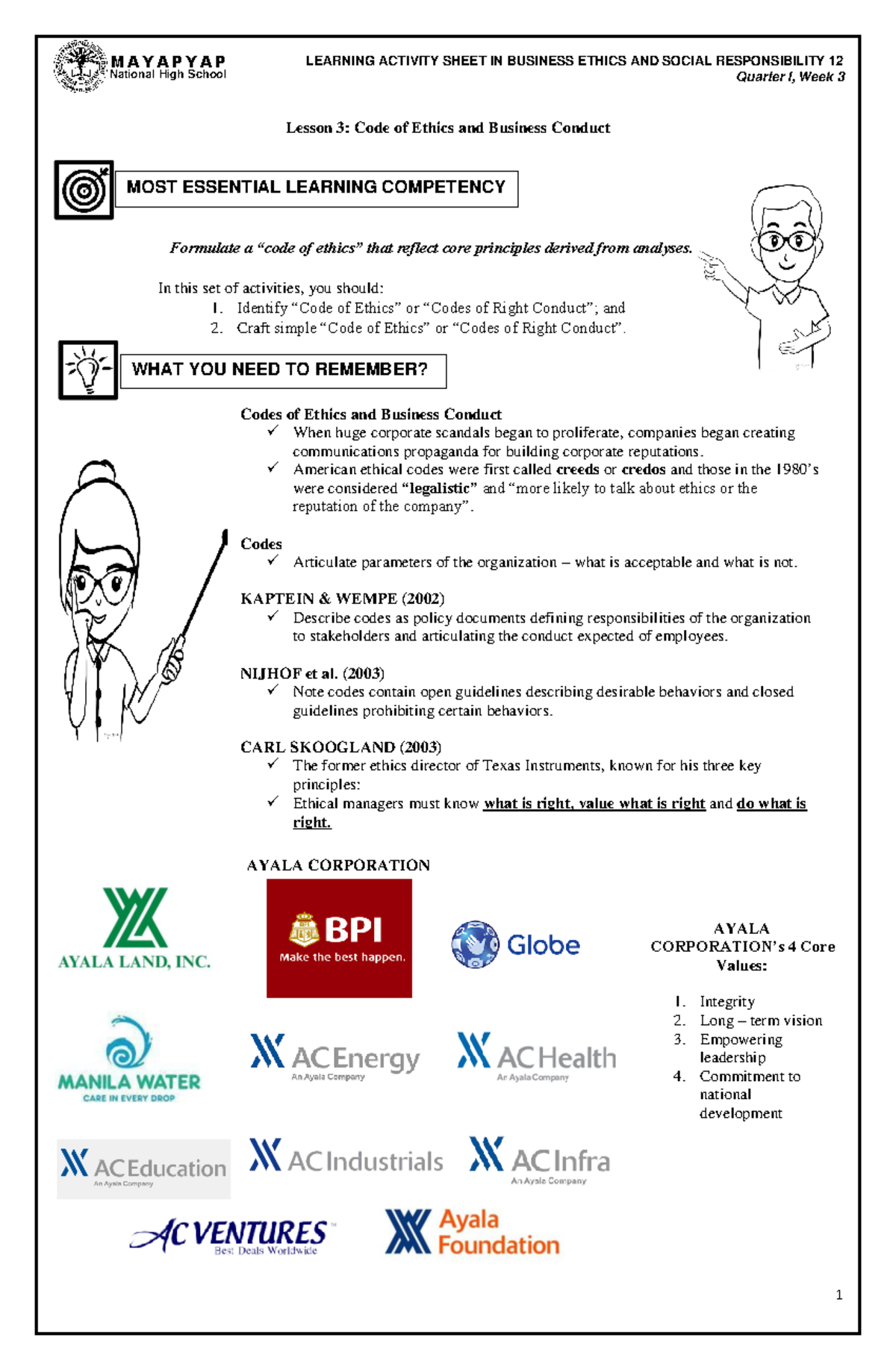 Business-Ethics.G12.Q1 - 1 LEARNING ACTIVITY SHEET IN BUSINESS ETHICS ...