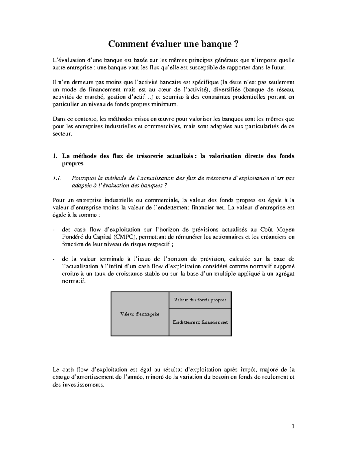 Comment évaluer une banque-Eval Banques JP Colle R Jacquemard - Comment ...