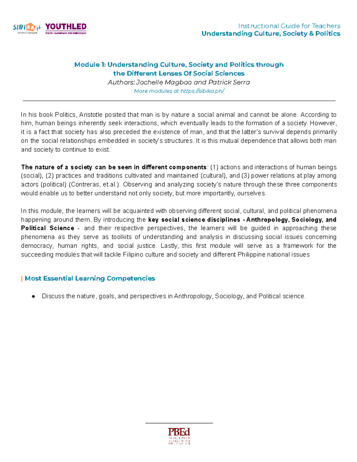 Module-1 Understanding-Culture-Society-and-Politics-through-the ...