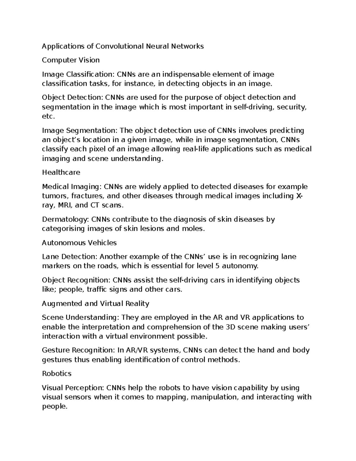 Cnn part3 - ... - Applications of Convolutional Neural Networks ...