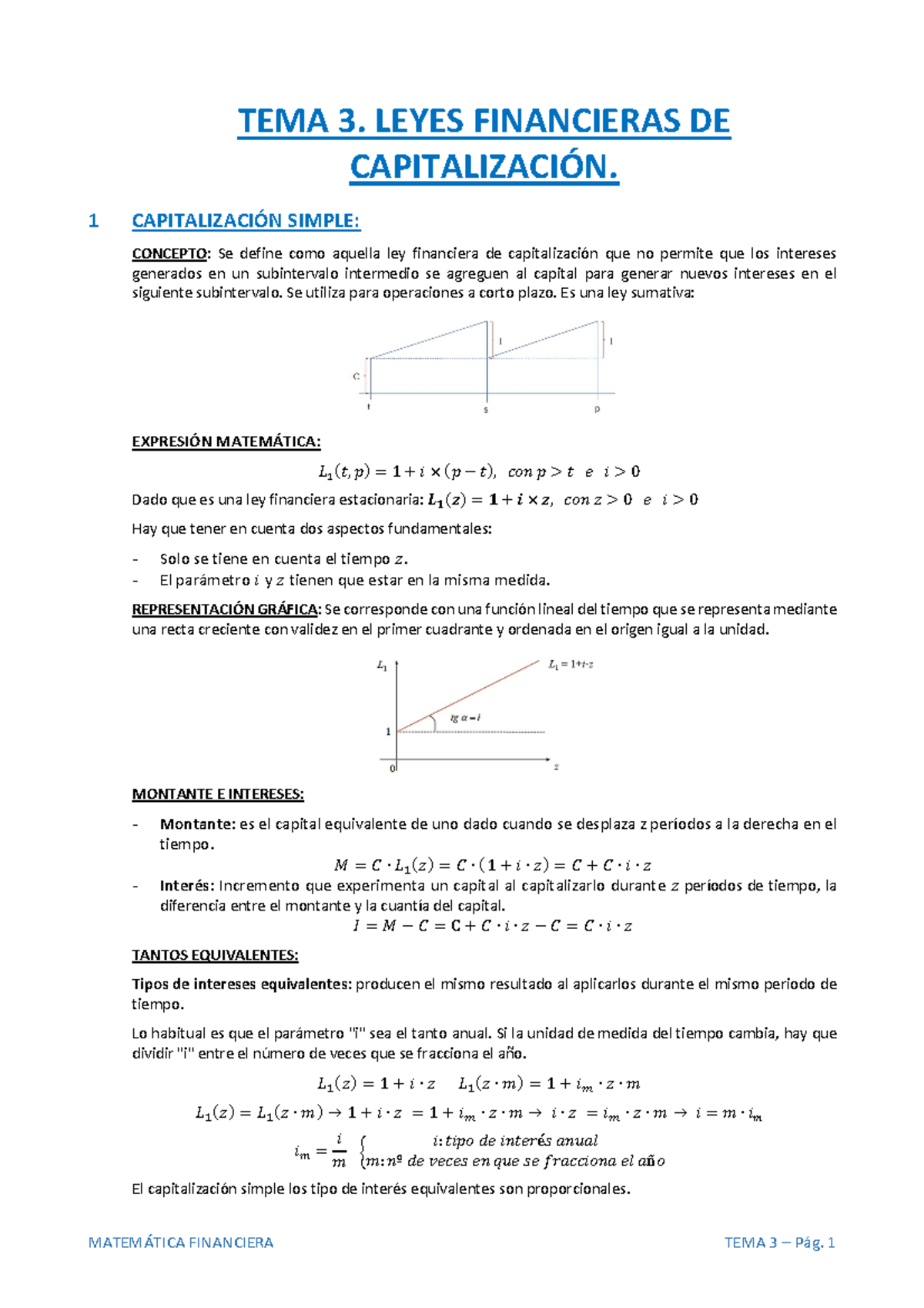 Matematica Financiera - TEMA 03 Leyes DE Capitalizacion - MATEMÁTICA ...