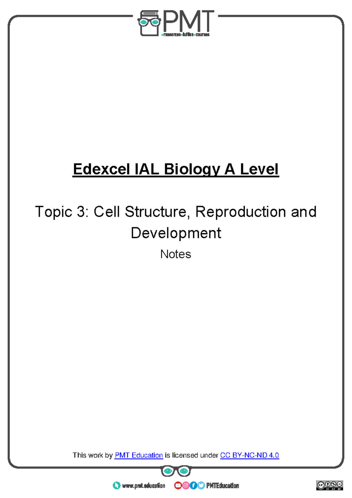 3. Cell Structure, Reproduction and Development - bit/pmt-edu-cc bit ...