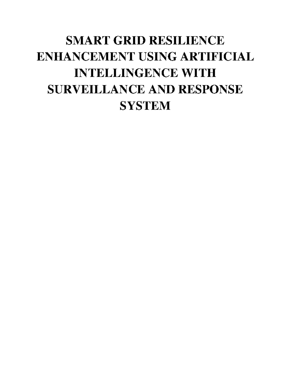 PTDF PHD Proposal - Analysis of variance - SMART GRID RESILIENCE ENHANCEMENT USING ARTIFICIAL ...