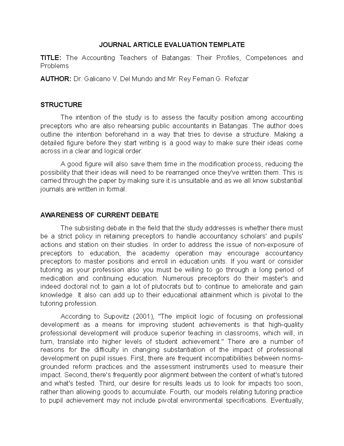 Rubin Activity 5 5 - I hope it helps you - JOURNAL ARTICLE EVALUATION ...