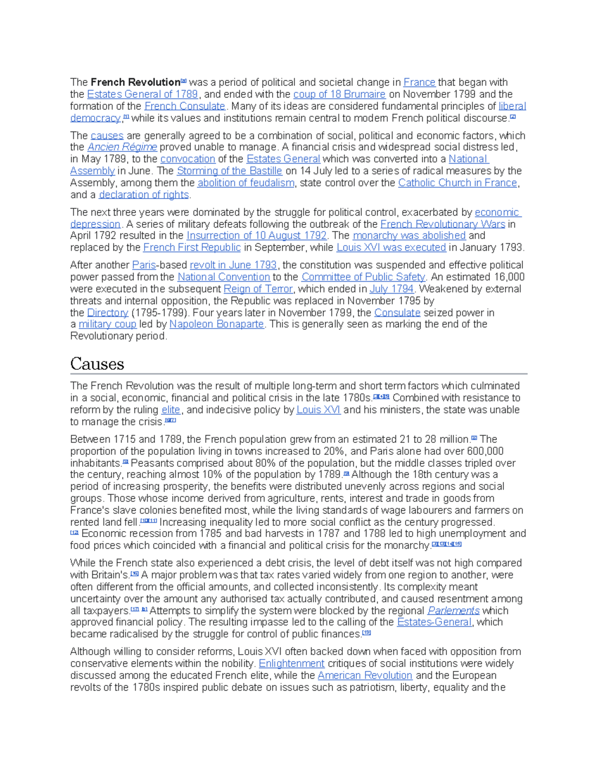 french revoltion - The French Revolution[a] was a period of political ...