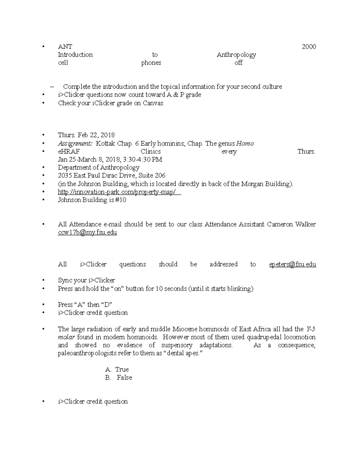Anthropology lecture notes 13 - • – ANT Introduction cell 2000 to ...