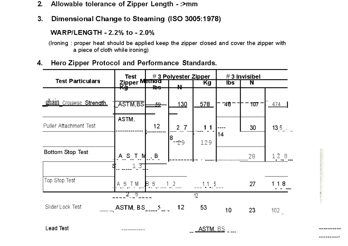 Image to PDF 20230223 09 - 2. Allowable tolerance of Zipper Length ...