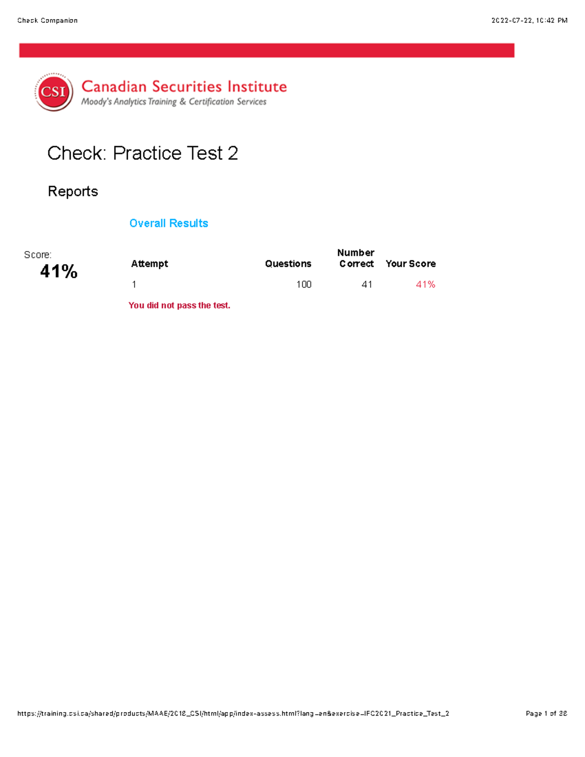 Check Companion 2 - IFC exam practice paper - - Studocu