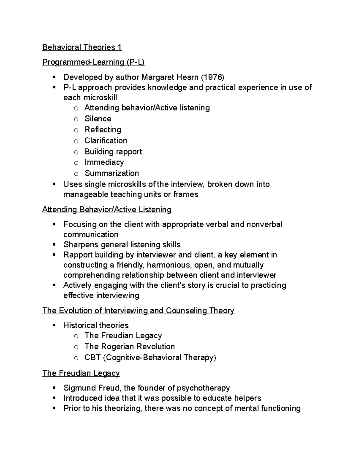 Behavioral Theories 1 - Skinner, who focused on observable behavior ...