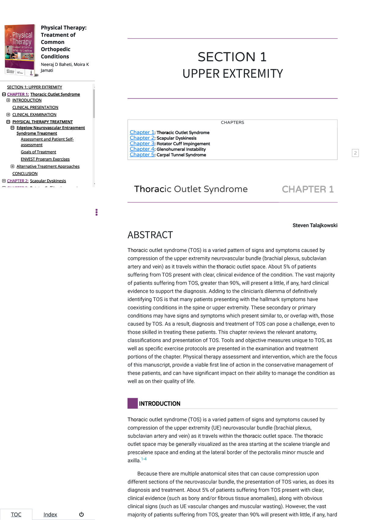 Jaypee Digital e Book TOS - SECTION 1 CHAPTERS Steven Talajkowski ...