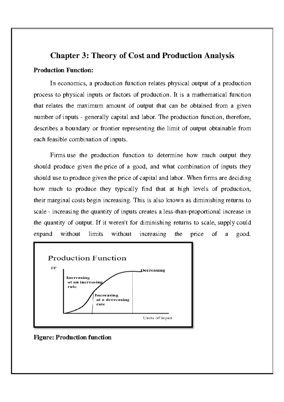 Chapter 3-Production Managerial Economics - Chapter 3: Th Production ...