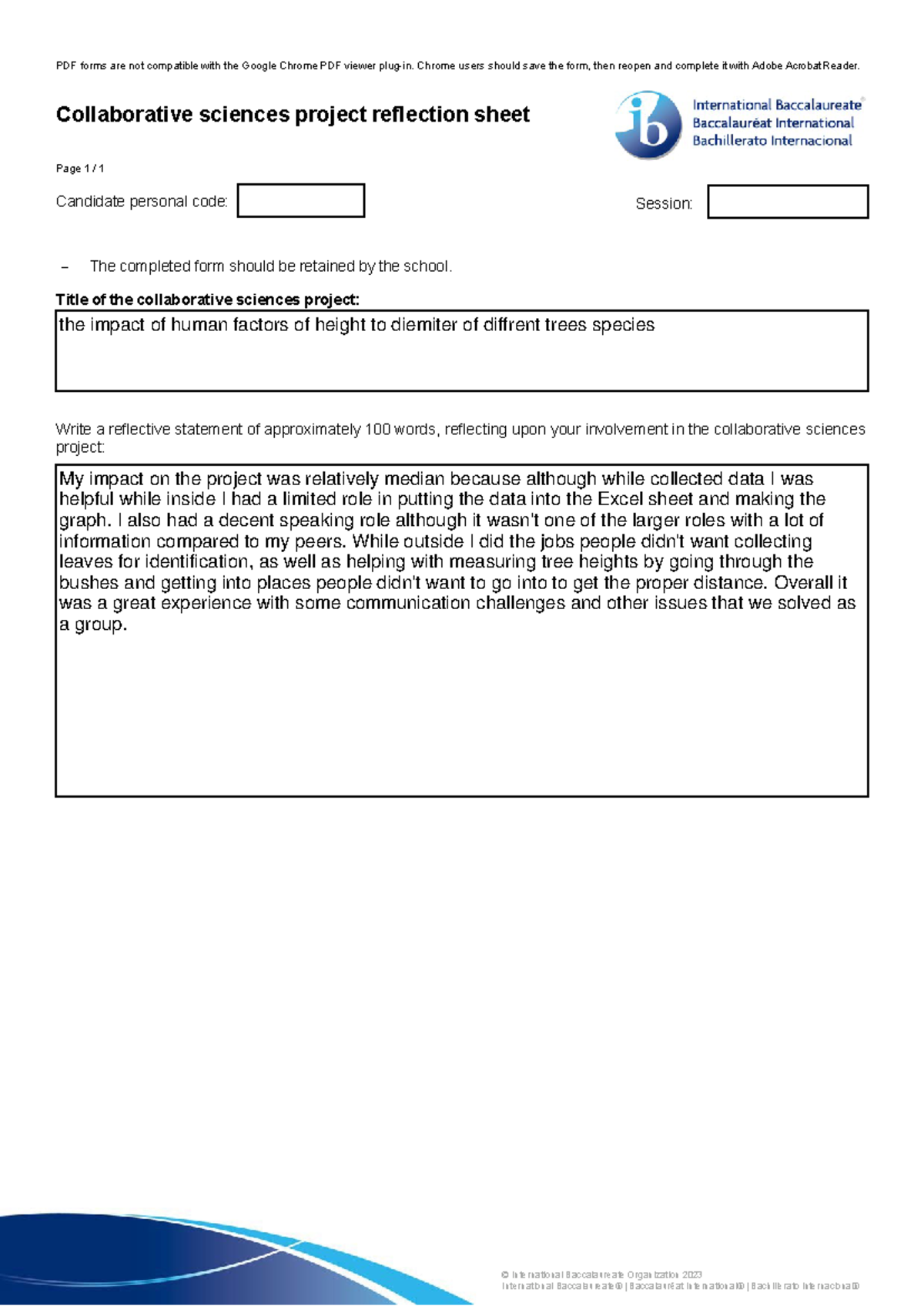 Annotated-collaborative 20project 20reflection 20form - PDF forms are ...
