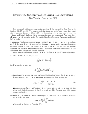 Homework 04 - hw3 - STAT310: Introduction to Probability and ...