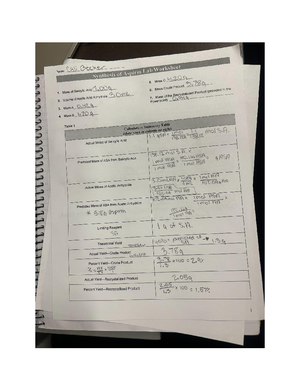 Chem lab 3 - chem lab 3 - Scientific Method Lab Worksheet Measurements ...