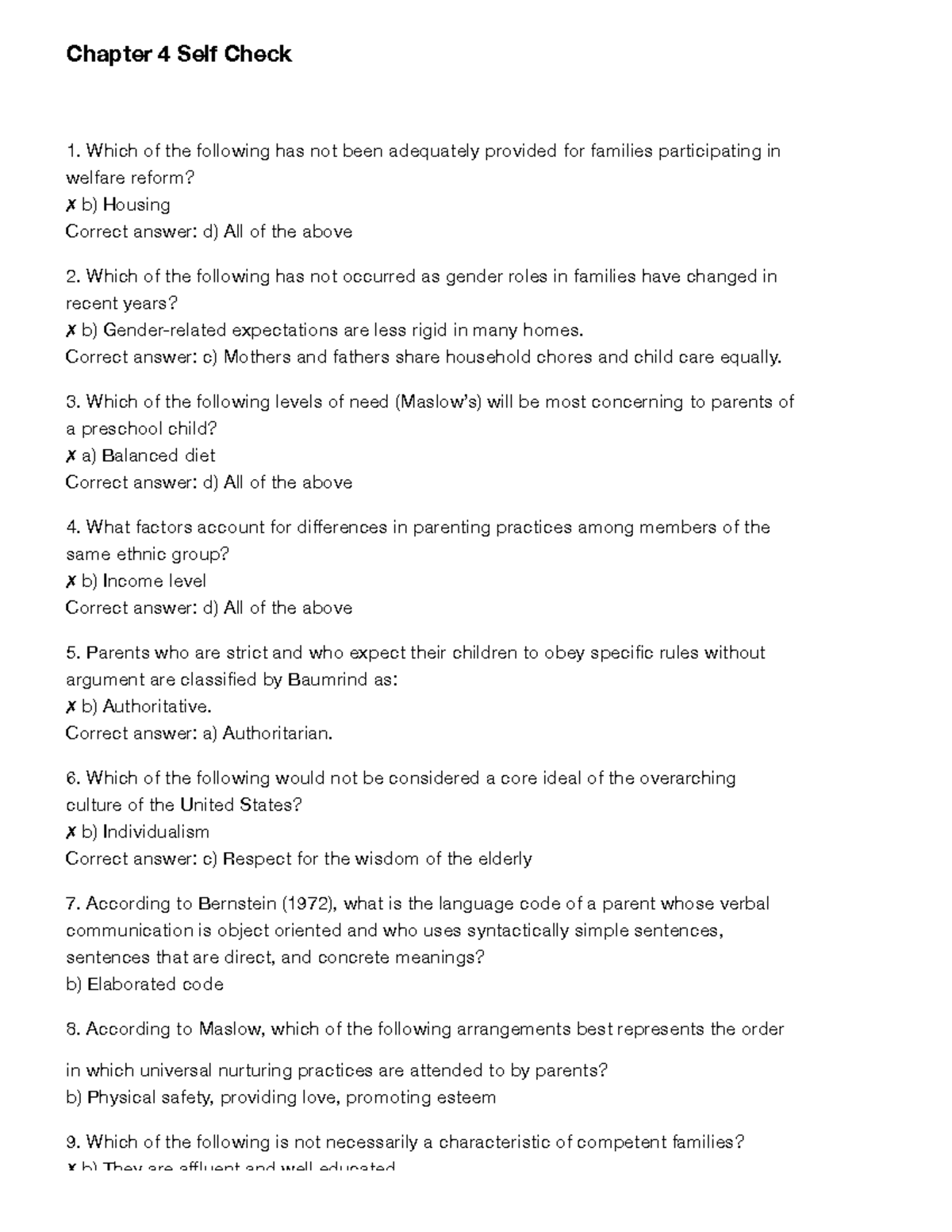 Chapter 4-6 Self Check Questions and Answers - Studocu