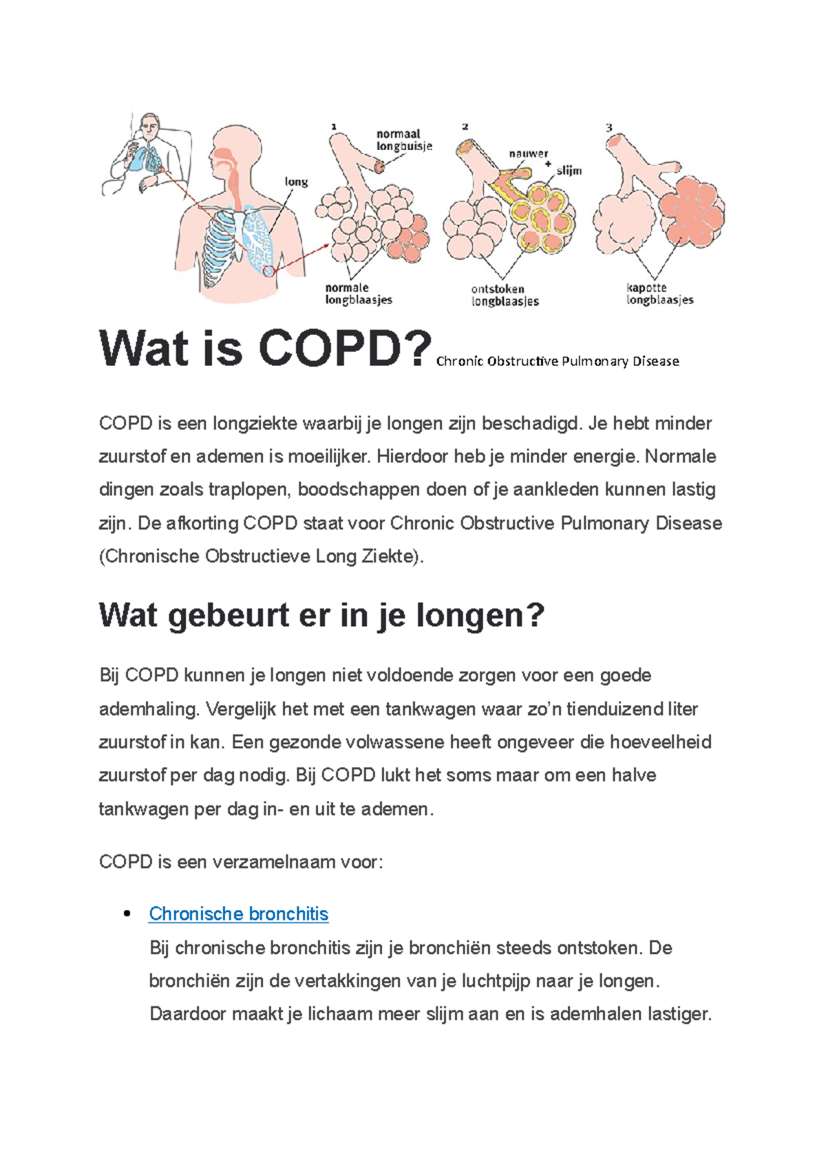 COPD en diabeet - Wat is COPD? Chronic Obstructive Pulmonary Disease ...