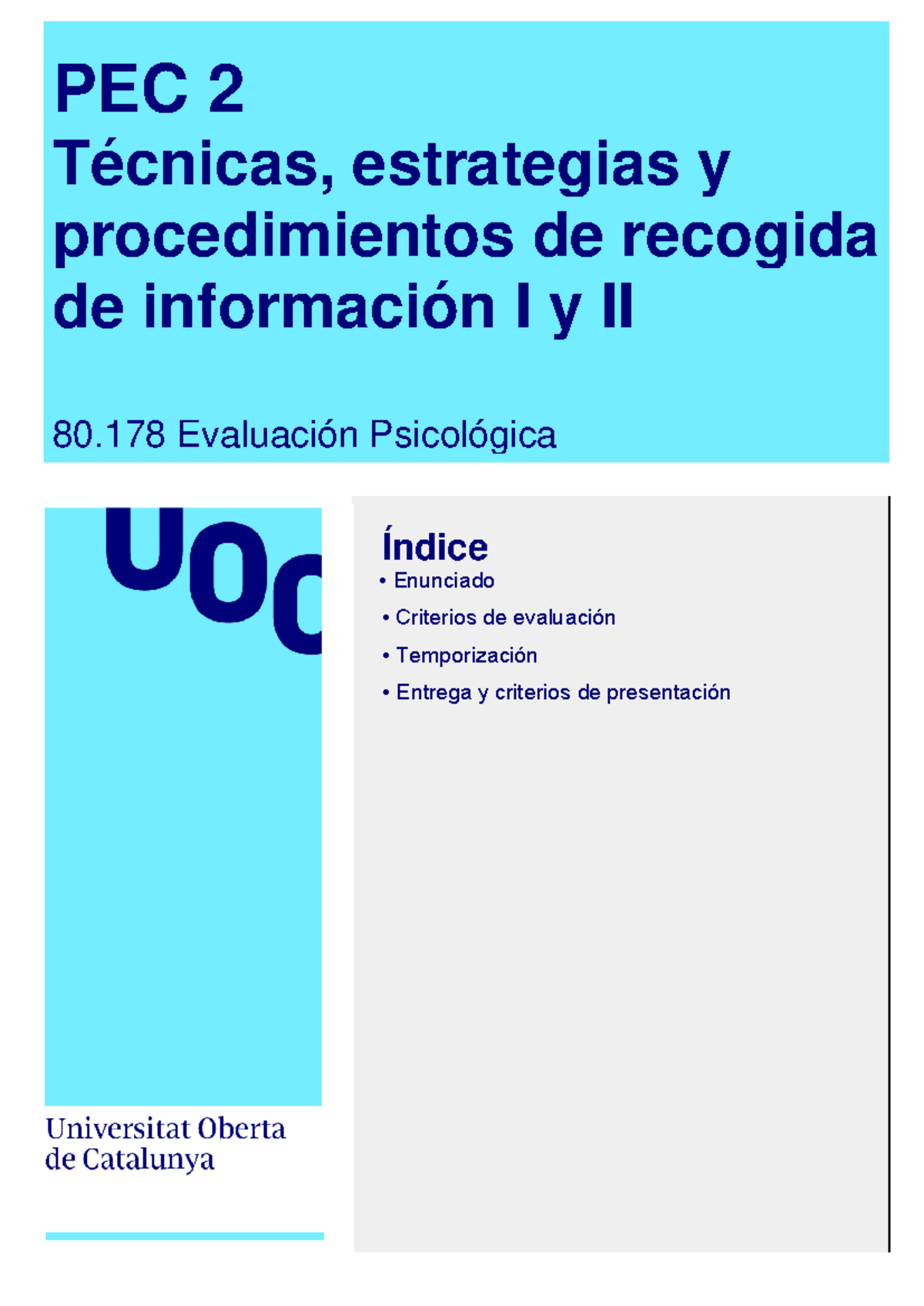 Modelo Respuesta PEC 2 IB 2023 - PEC 2 Técnicas, estrategias y ...