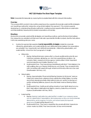 INT 220 Module 6: Case Study - Global Supply Chain Case Study ...