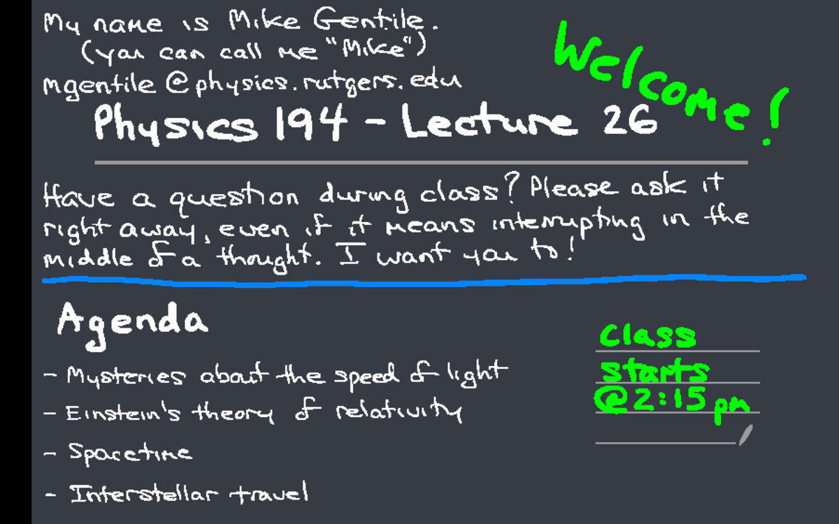Lecture 26 - Slides - My name is Mike Gentile. (you can call me "Mike ...