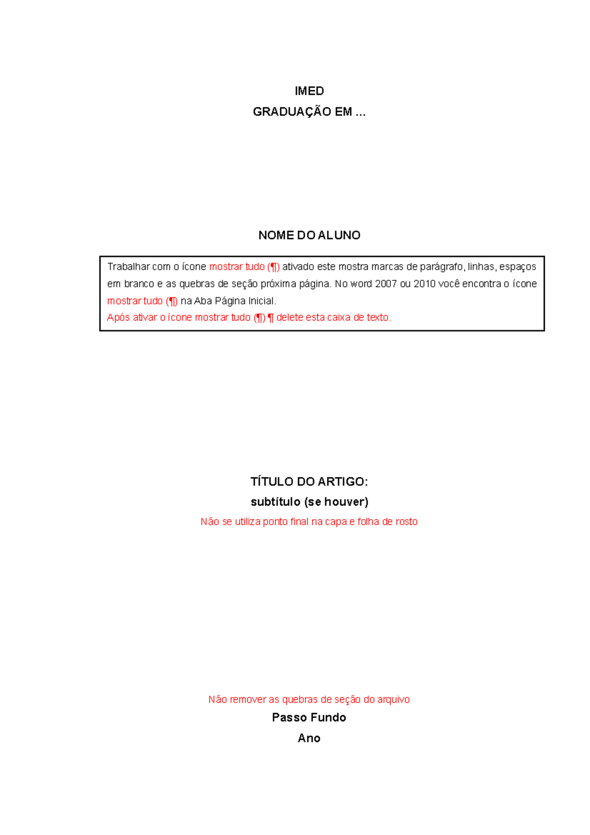 Modelo De Artigo Cientifico Abnt - FDPLEARN