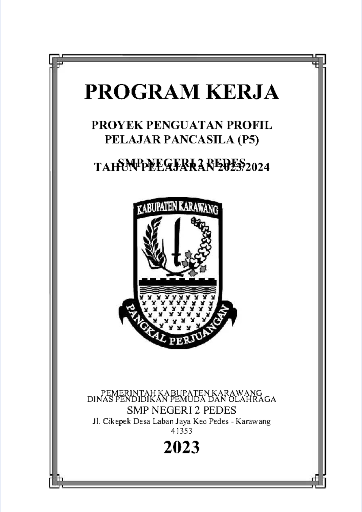 Pdf-program-kerja-p5 compress - PROGRAM KERJAPROGRAM KERJA PROYEK PENGUATAN PROFILPROYEK ...