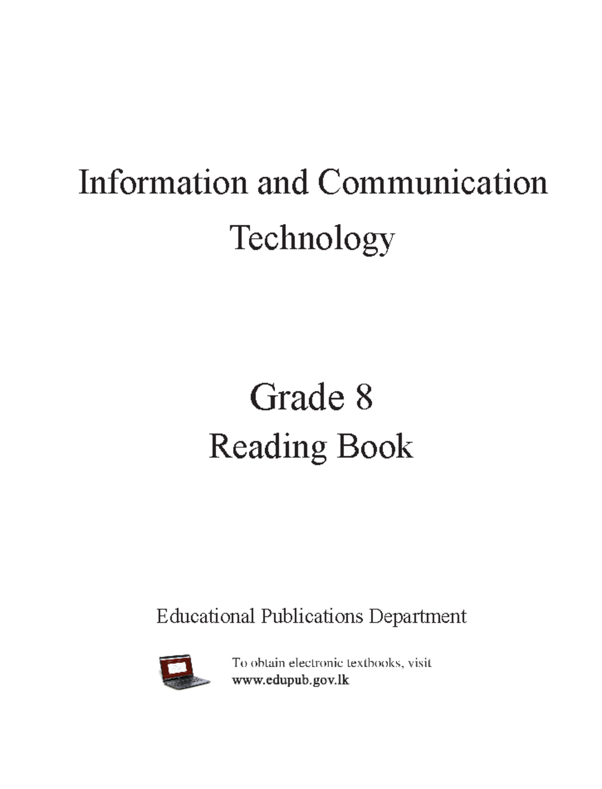 Grade 08 Information And Communication Technology textbook English ...