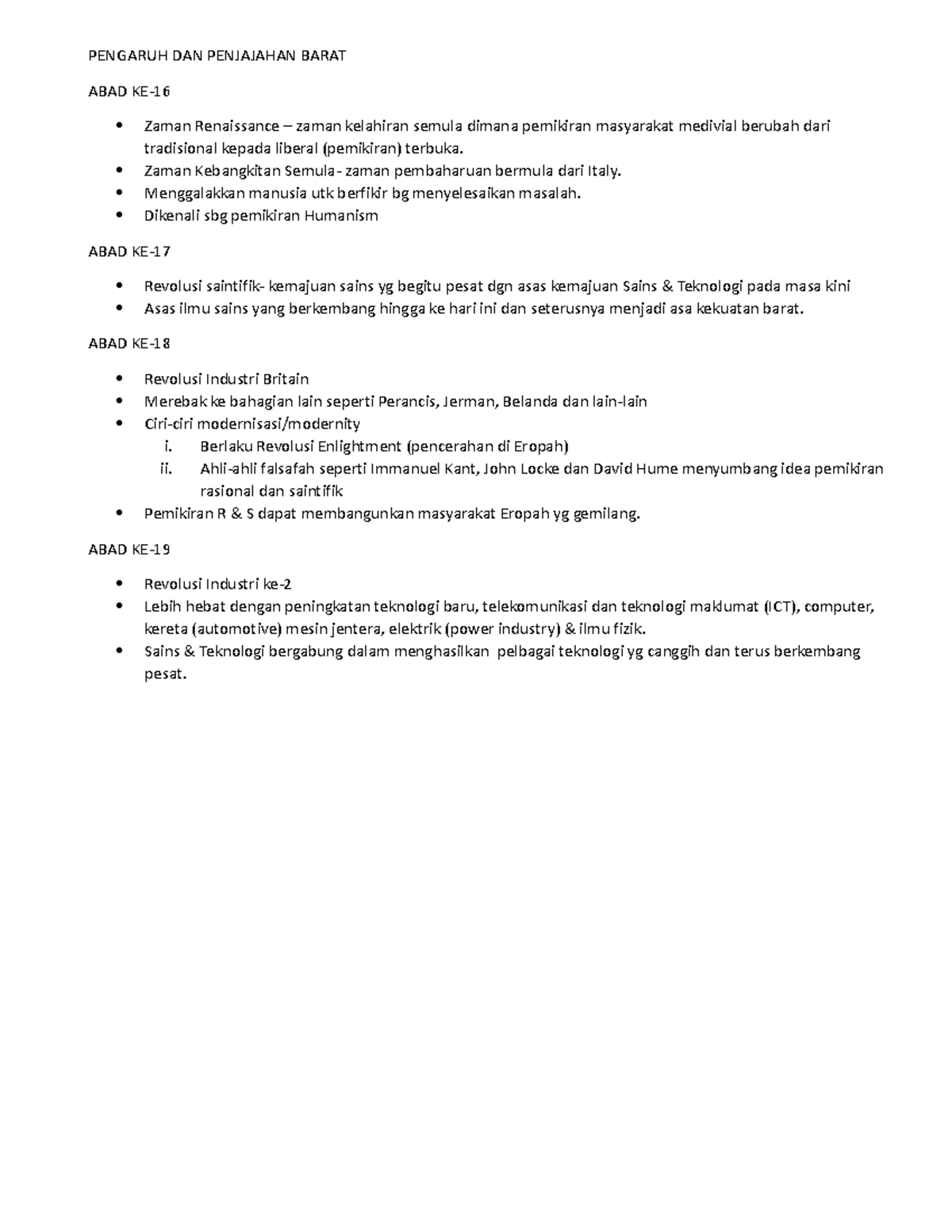 Pengaruh Jajahan Barat & Dualisme Cartesian - PENGARUH DAN PENJAJAHAN ...