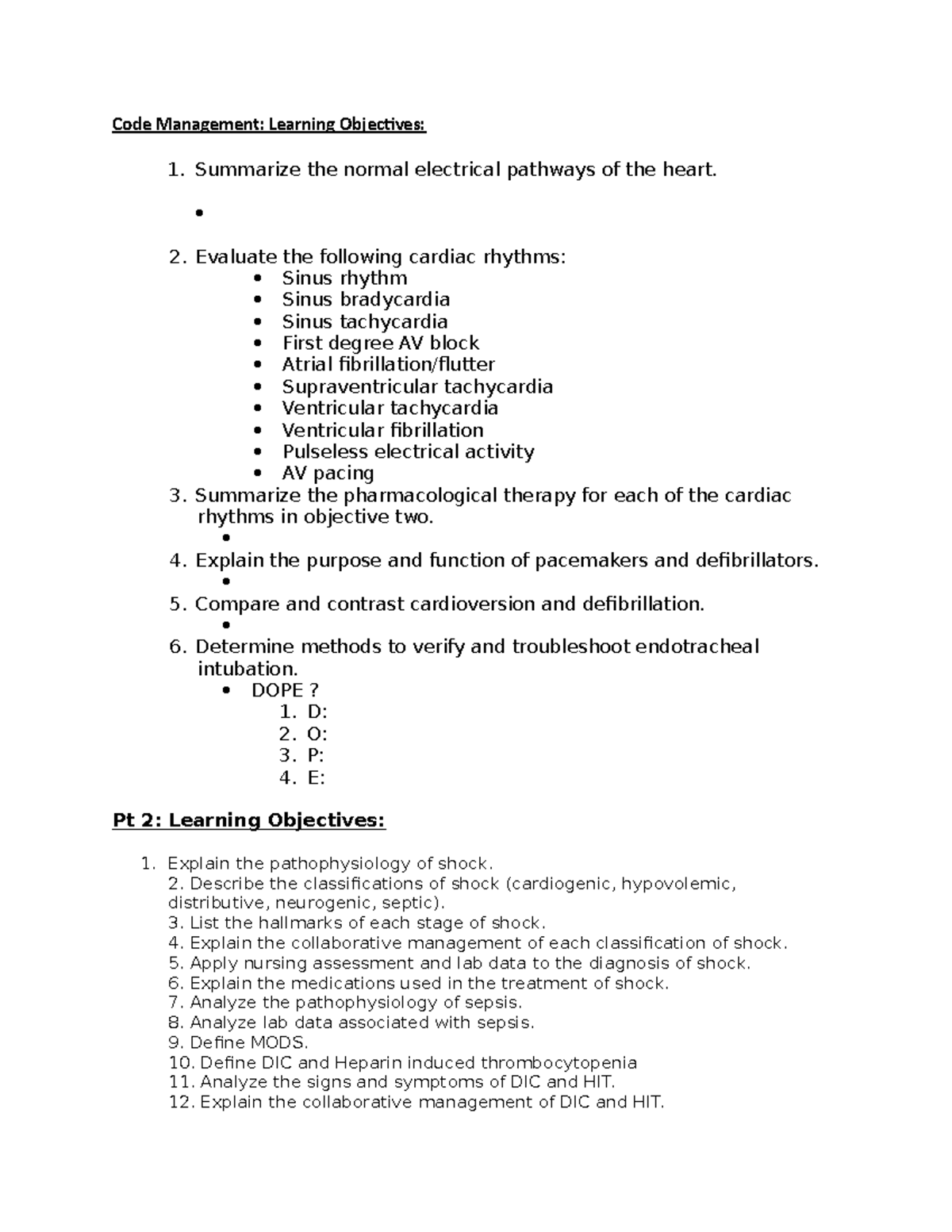 Code Management Module 5 Notes 2 - Code Management: Learning Objectives ...