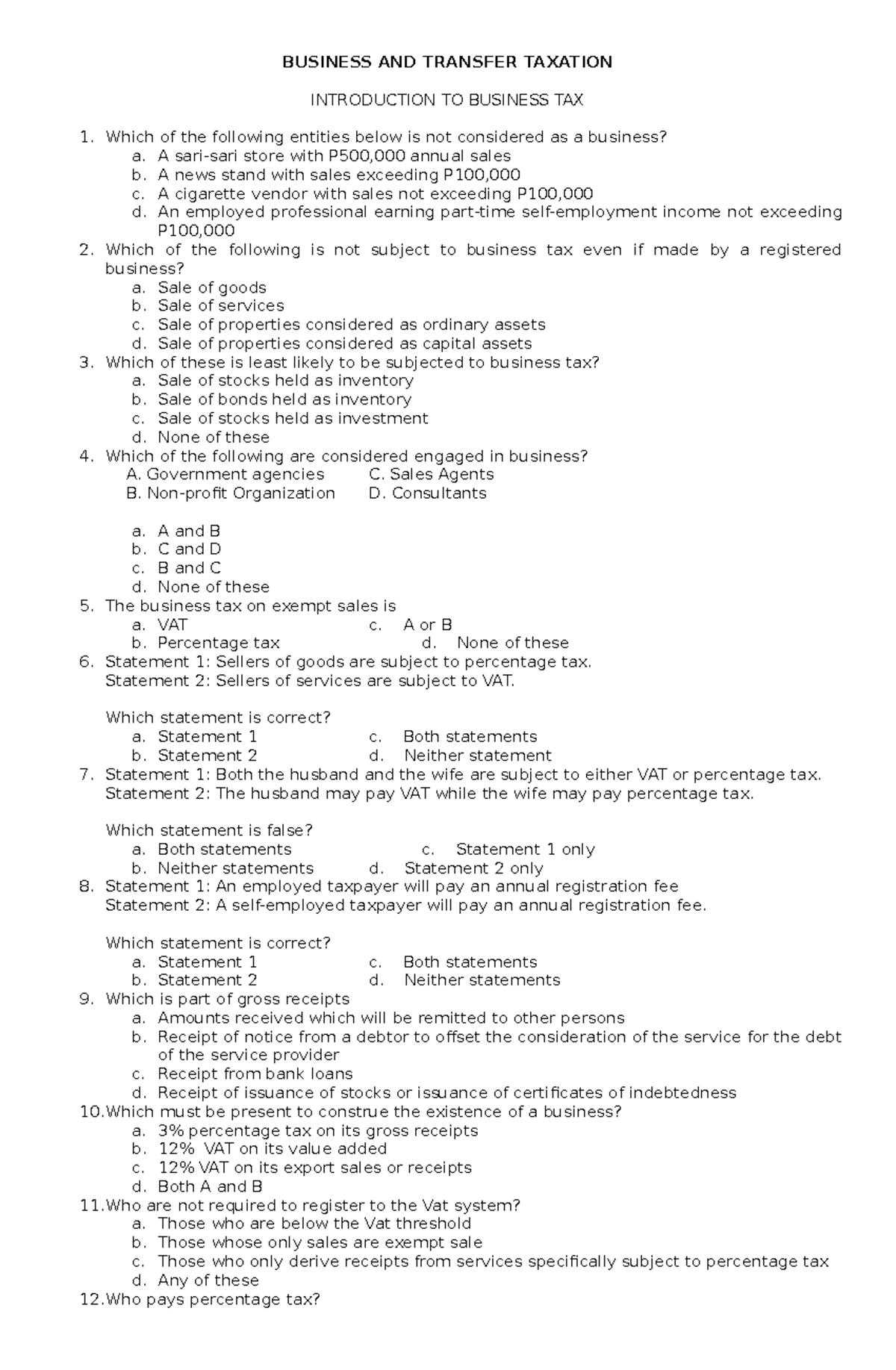 Chap 3 Intro in business taxation - handouts - BUSINESS AND TRANSFER ...