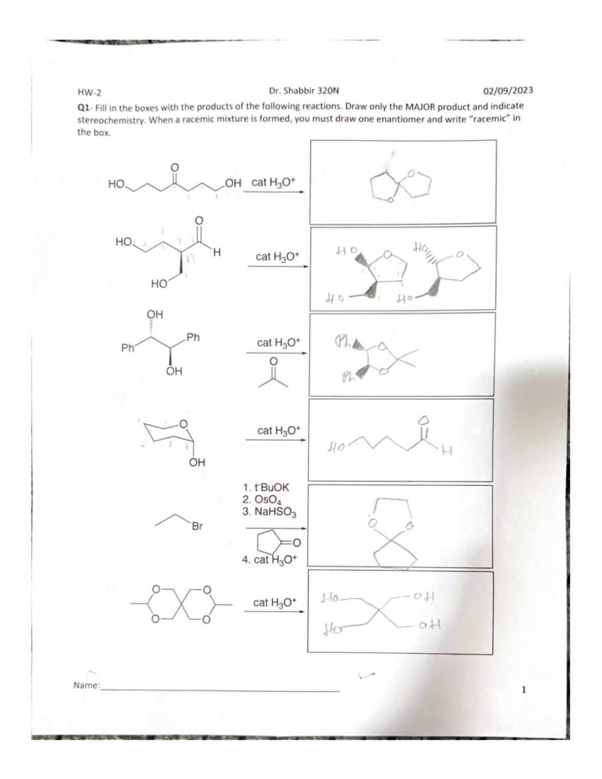 Dr. Shabbir 320N Hw 2 - Hw 2 320N - CH 320N - Studocu