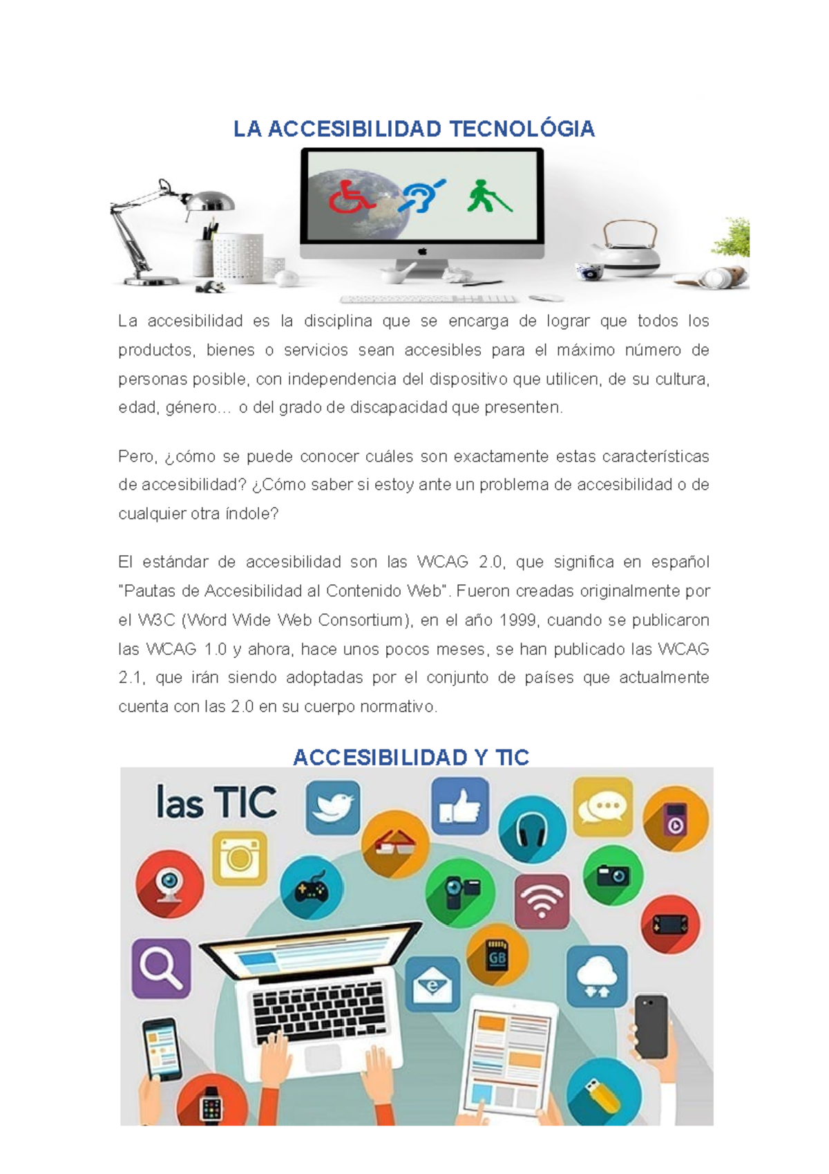 LA Accesibilidad Tecnológia expocision - LA ACCESIBILIDAD TECNOLÓGIA La ...