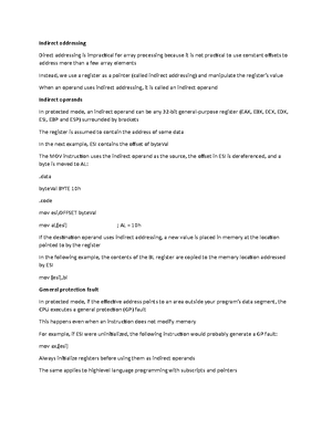 Assembly Lesson 10 - N/a - CSC 323 Lesson 10 Loop, Table Processing ...