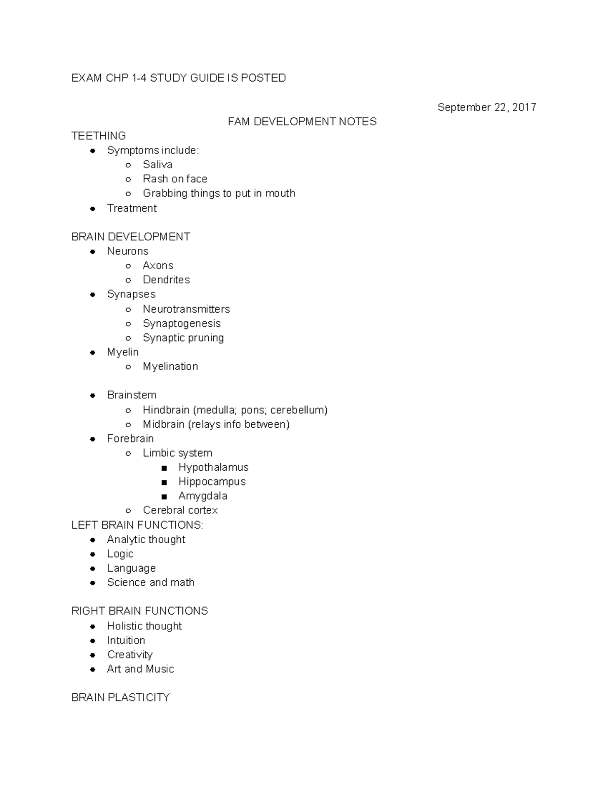 FAM Development Notes 09%2F22 - EXAM CHP STUDY GUIDE IS POSTED ...