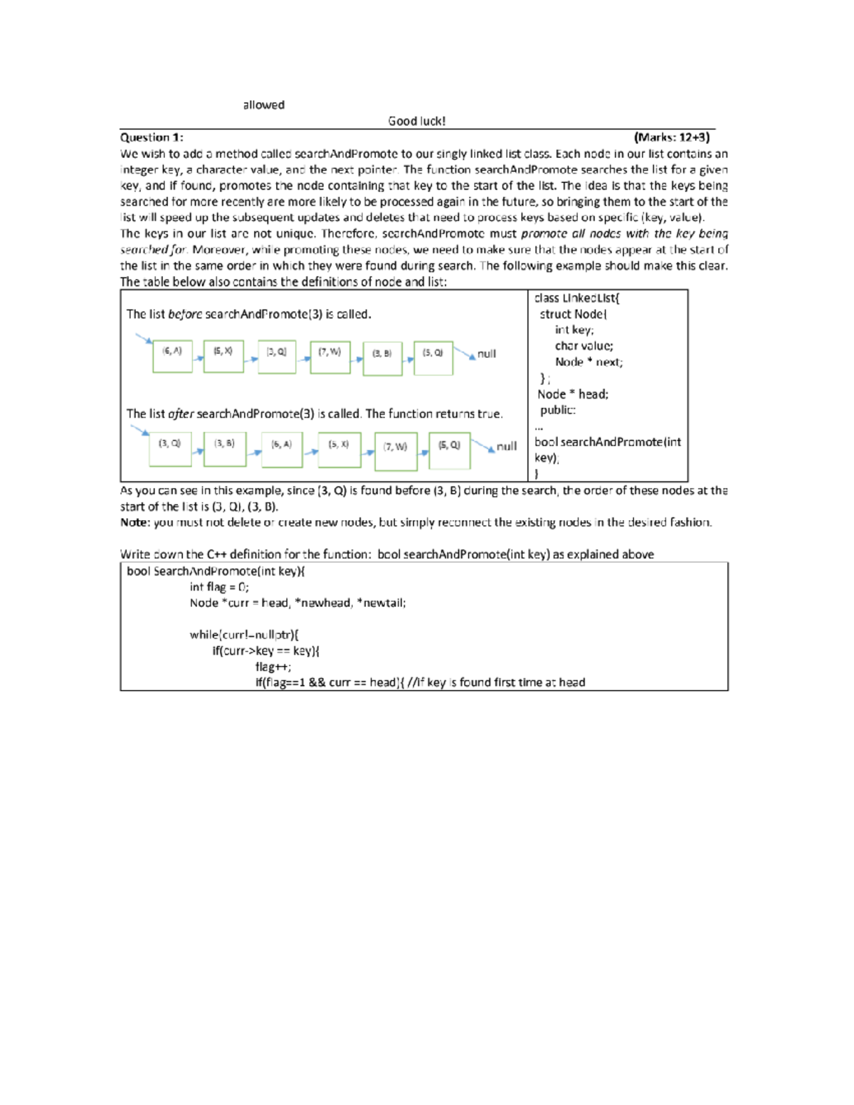 DSA mid past papers - Data Structures - 2021 mid1 DSA - Studocu