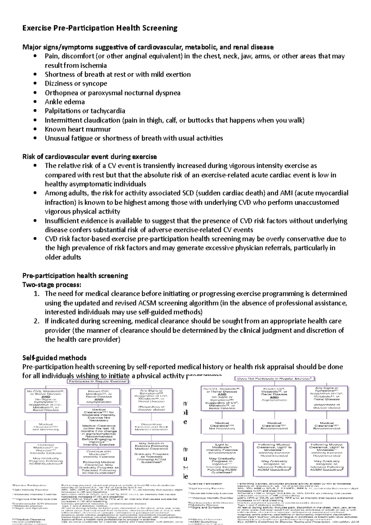 29.9 Exercise Pre-Participation Health Screening - Exercise Pre ...