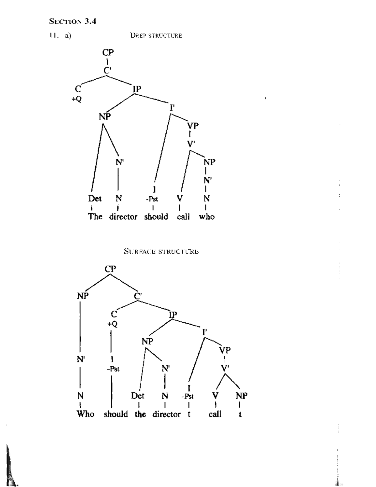 Ling 390 Syntax Exercise Answers - Ling 1001 - Studocu