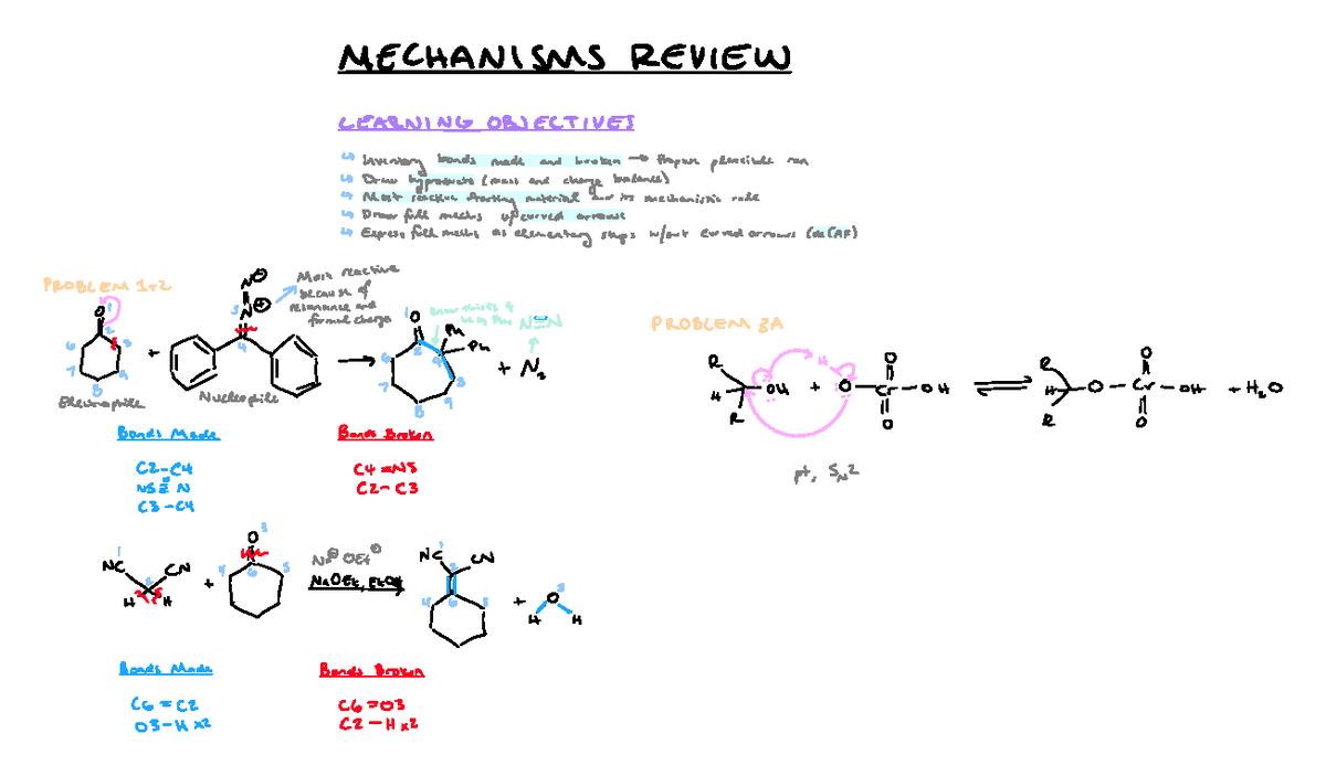 Mechanisms Review pt 2 - MECHAN ISMS REVIE W LEARN ING O BJE CT IVES ↳ ...