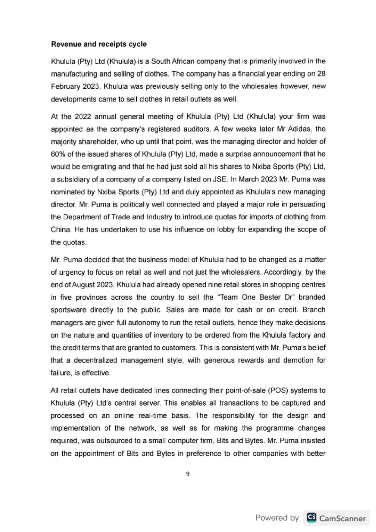 Auditing 302 assignment - 2AUD 302 - Studocu
