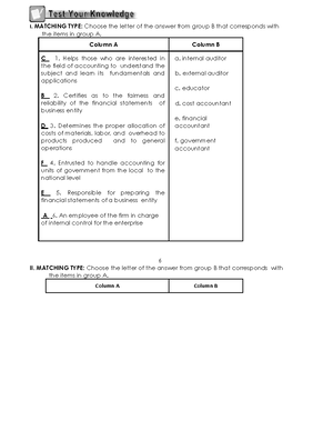 Adjusting Entries Questions and answers - ACCOUNTING FOR ADJUSTING ...