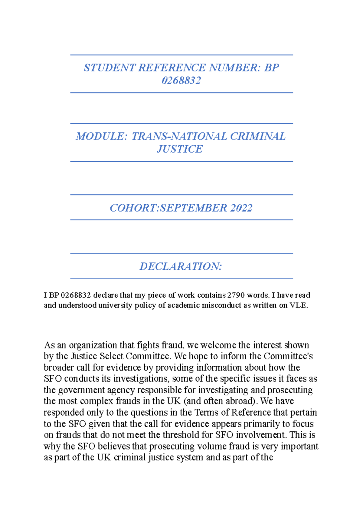 Zeeshan Kiani MOA 2 - Specifically mention everything in notes. this is ...