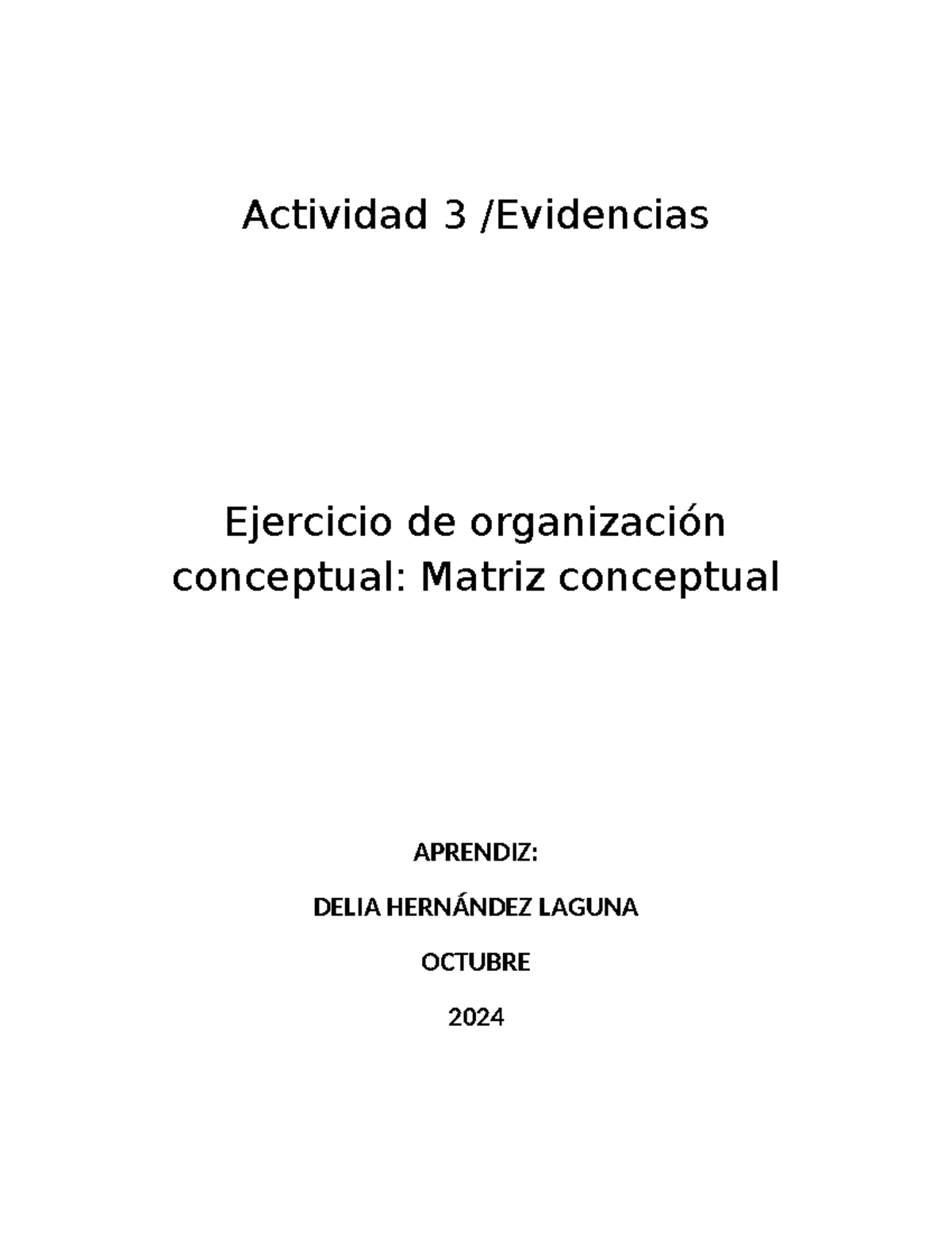 Matriz Conceptual AA 1 - Actividad 3 /Evidencias Ejercicio de ...