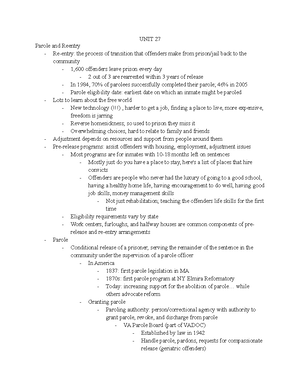 Intro to corrections lecture 10 4 - Unit 13: Direct Supervision ...