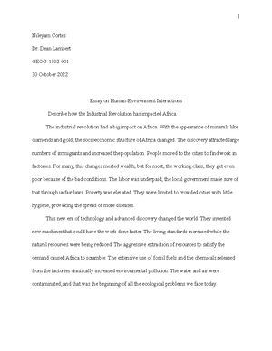 Geography Unit 3 - Professor Matthew Melancon - 11/18/ All Three ...