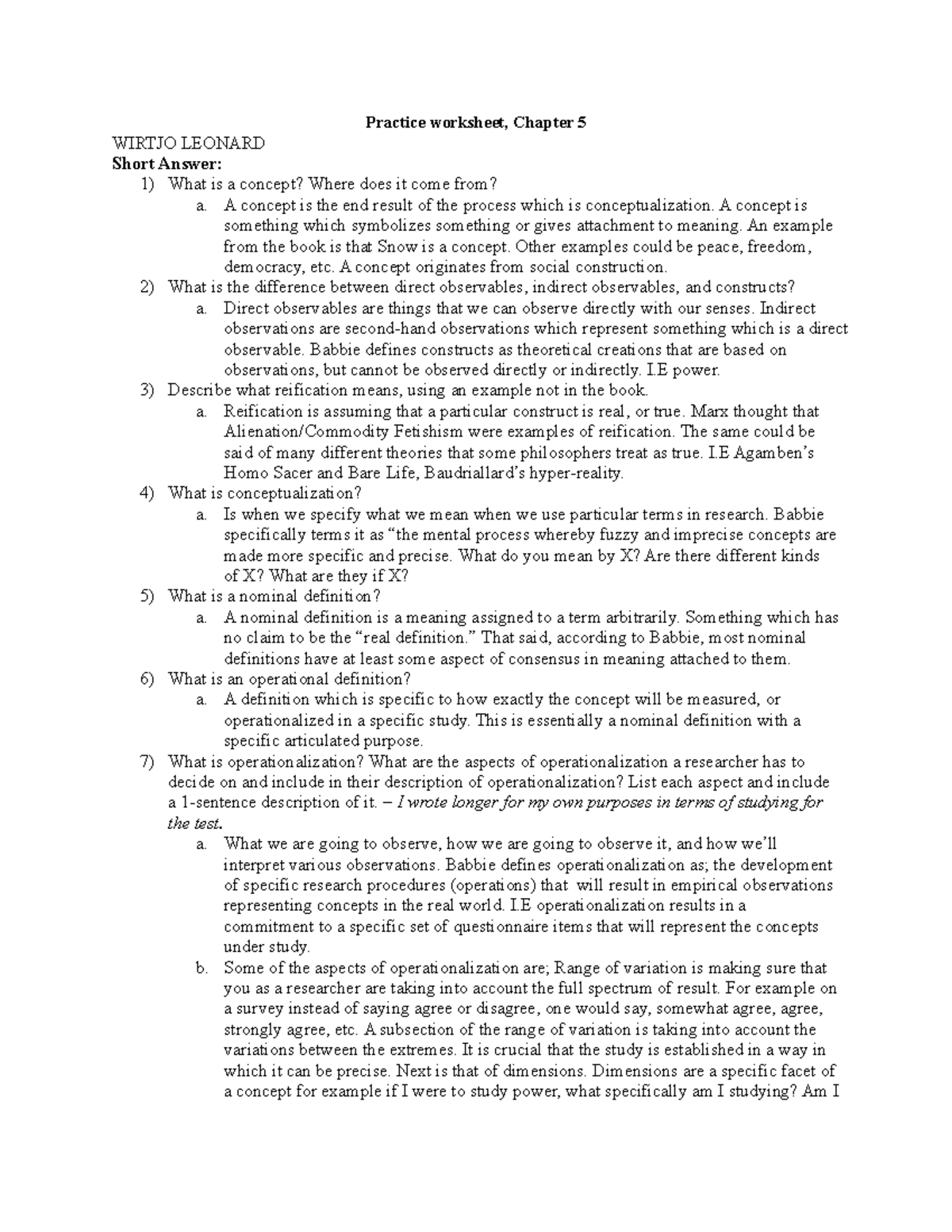 Ch 5-study guide & worksheet - Practice worksheet, Chapter 5 WIRTJO LEONARD Short Answer: 1 ...