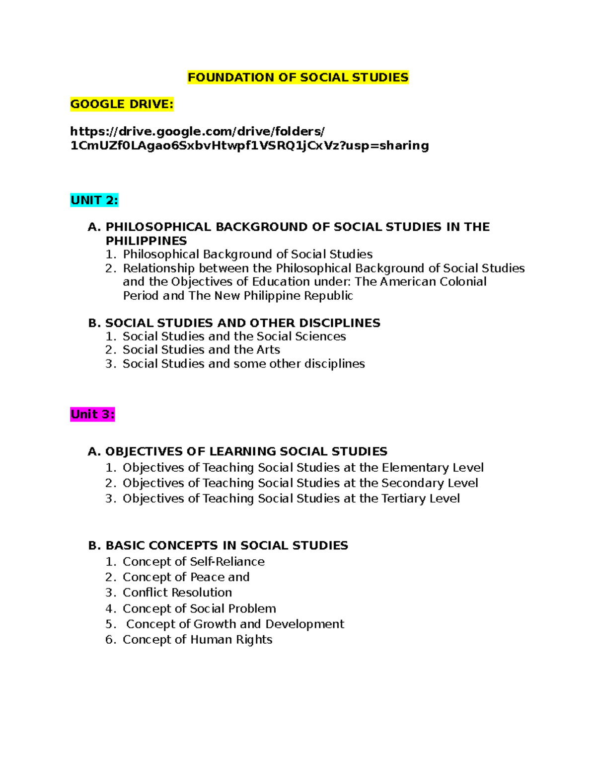 Foundation OF Social Studies - FOUNDATION OF SOCIAL STUDIES GOOGLE ...