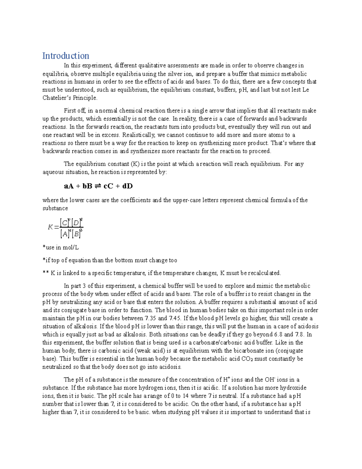 Experiment 3 lab report - Introduction In this experiment, different ...